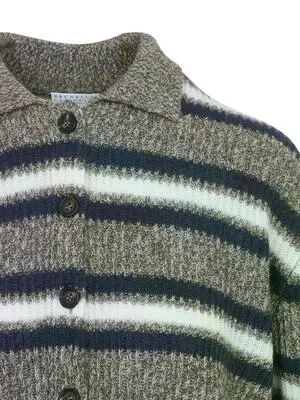 Brunello Cucinelli Striped Button-up Cardigan