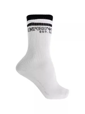 Emporio Armani Crew Socks With Logo Print