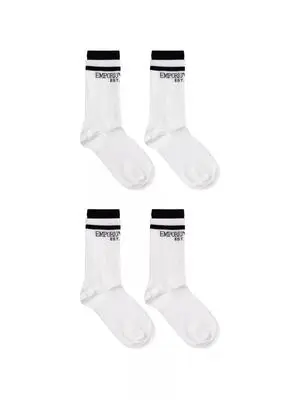 Emporio Armani Crew Socks With Logo Print
