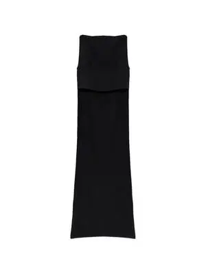 JIL SANDER Asymmetric-cut Top - Black