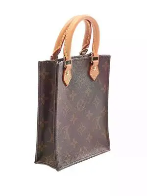 LOUIS VUITTON 2020 Monogram Petit Sac Plat Satchel