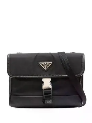 Prada 2013-2026 Saffiano Trimmed Re Nylon Smartphone Case Shoulder Bag