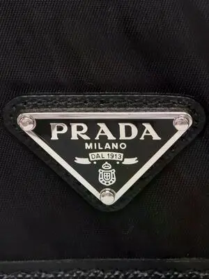 Prada 2013-2026 Saffiano Trimmed Re Nylon Smartphone Case Shoulder Bag