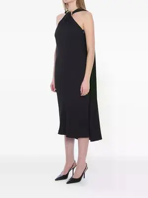 Gucci Halter-neck Cape Midi Dress