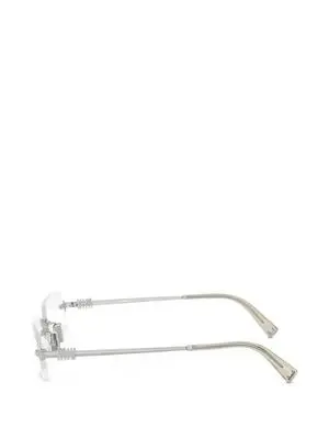 Miu Miu Rimless Rectangle-frame Sunglasses