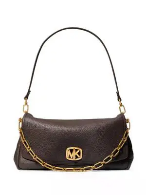 Michael Kors Bryant Large Textured Leather Convertible Shoulder Bag - Brown