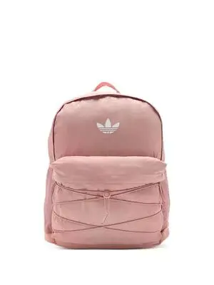 Adidas Trefoil Logo-print Bungee-cord Backpack - Pink
