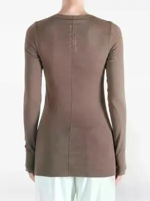 Rick Owens Ribbed-knit Long-sleeve T-shirt