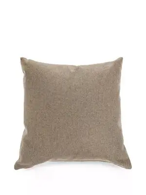 Etro Pegaso-embroidered Whipstitched Pillow - Brown