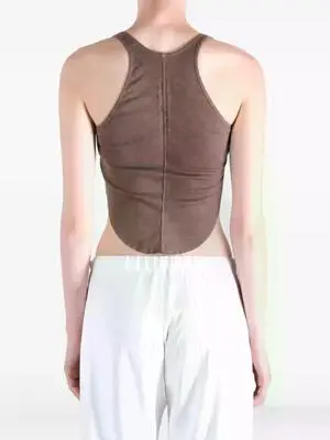 Rick Owens Curved-hem Cropped Tank Top