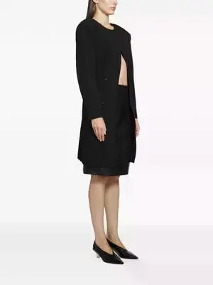 JIL SANDER Sablé Cut-out Top - Black