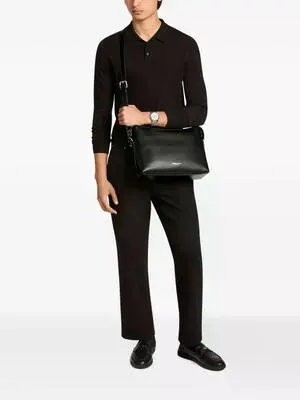Michael Kors Nicholas Medium Pebbled Leather Crossbody Messenger Bag