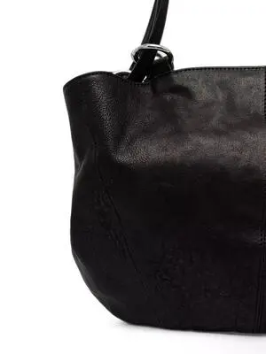 Patrizia Pepe Logo-print Leather Tote Bag