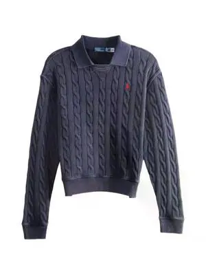 Polo Ralph Lauren Cable-knit Polo Sweater - Blue