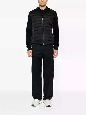Moncler Quilted-panel Zip-up Jacket