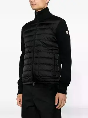 Moncler Quilted-panel Zip-up Jacket