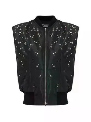 JIL SANDER Embellished Insulated Gilet - Black