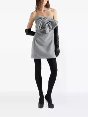 7 For All Mankind Bow-detail Strapless Dress