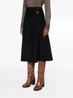 Moncler Logo-patch Midi Skirt