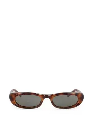 Saint Laurent Shade Plump Oval-frame Sunglasses