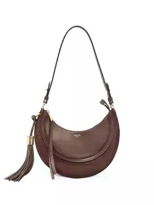 LANCEL Small Hoboheme Leather Shoulder Bag - Brown