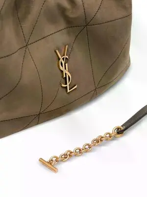 Saint Laurent Suede Shoulder Bag - Green