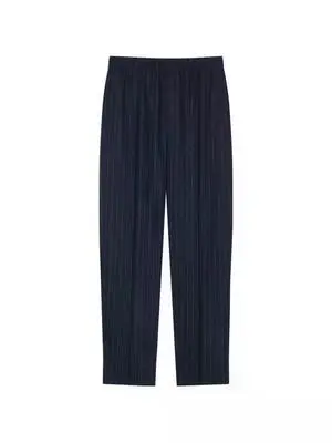 Givenchy Couture Seam Pinstripe Tailored Trousers - Blue
