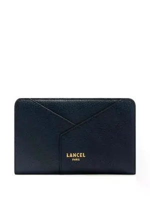 LANCEL Enveloppe Grained Leather Wallet - Blue