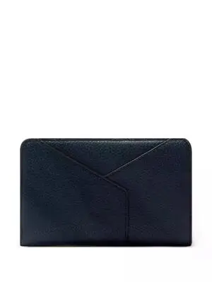LANCEL Enveloppe Grained Leather Wallet - Blue