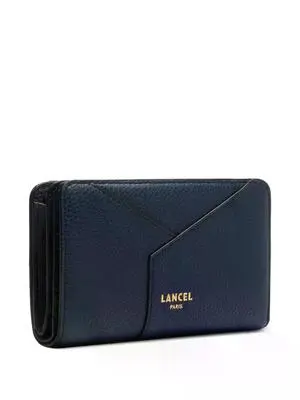 LANCEL Enveloppe Grained Leather Wallet - Blue