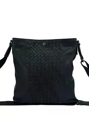 Bottega Veneta 2012-2026 Nappa Intrecciato Crossbody Bag - Black