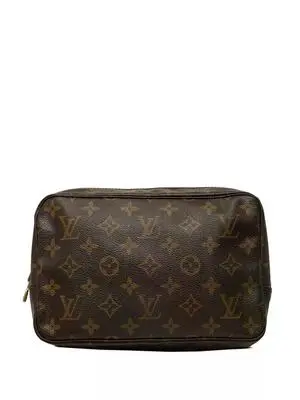 LOUIS VUITTON 1994 Monogram Trousse Toilette 23 Clutch Bag - Brown