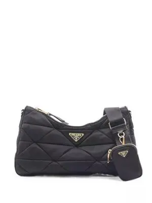 Prada 2020s Re-nylon Quilted Shoulder Bag