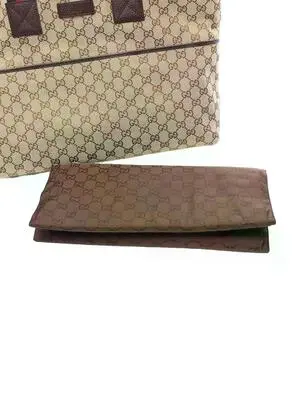 Gucci 2000-2015 Gg Canvas Web Tote Bag