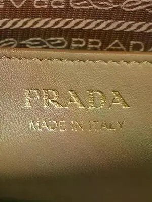 Prada Saffiano And City Calf Esplanade Satchel - Brown