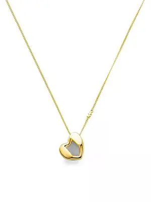 Michael Kors Heart-pendant Curb-chain Necklace