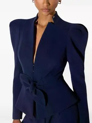 Elisabetta Franchi Lightweight Crêpe Jacket With Bow