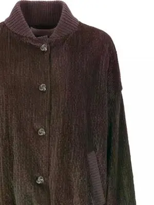 KRISTINA TI Corduroy-effect Button-up Jacket