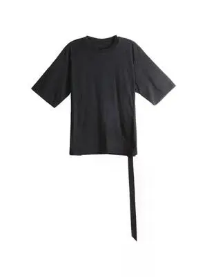 Rick Owens Strap-detail Panelled T-shirt - Black