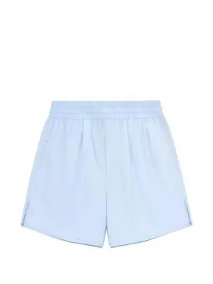 AMI Paris De Coeur Embroidered Shorts - Blue