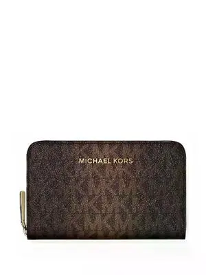 Michael Kors Small Logo And Leather Wallet