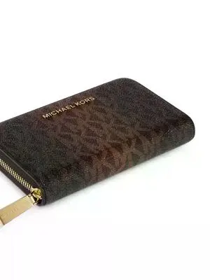 Michael Kors Small Logo And Leather Wallet