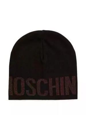Moschino Logo-embellishment Beanie Hat - Brown