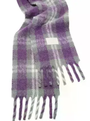 Acne Studios Fringed Alpaca-wool Scarf - Grey