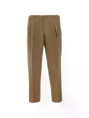 BRIGLIA 1949 Pleated-front Trousers - Brown