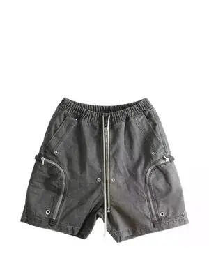 Rick Owens Bauhaus Drawstring-waist Cargo Shorts - Grey