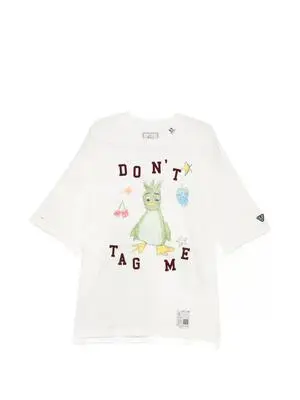Mihara Yasuhiro Graphic-print Distressed T-shirt - White