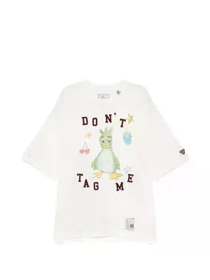 Mihara Yasuhiro Graphic-print Distressed T-shirt - White