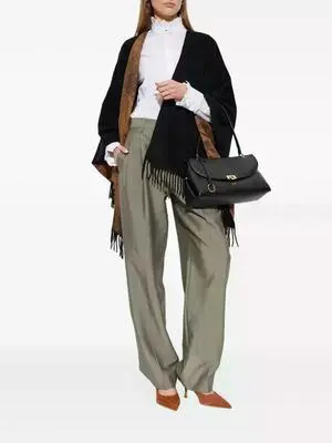 FERRAGAMO Fringed Double-sided Poncho