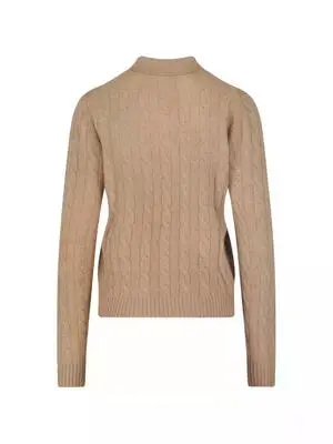 Polo Ralph Lauren Logo-embroidered Polo Sweater - Neutrals